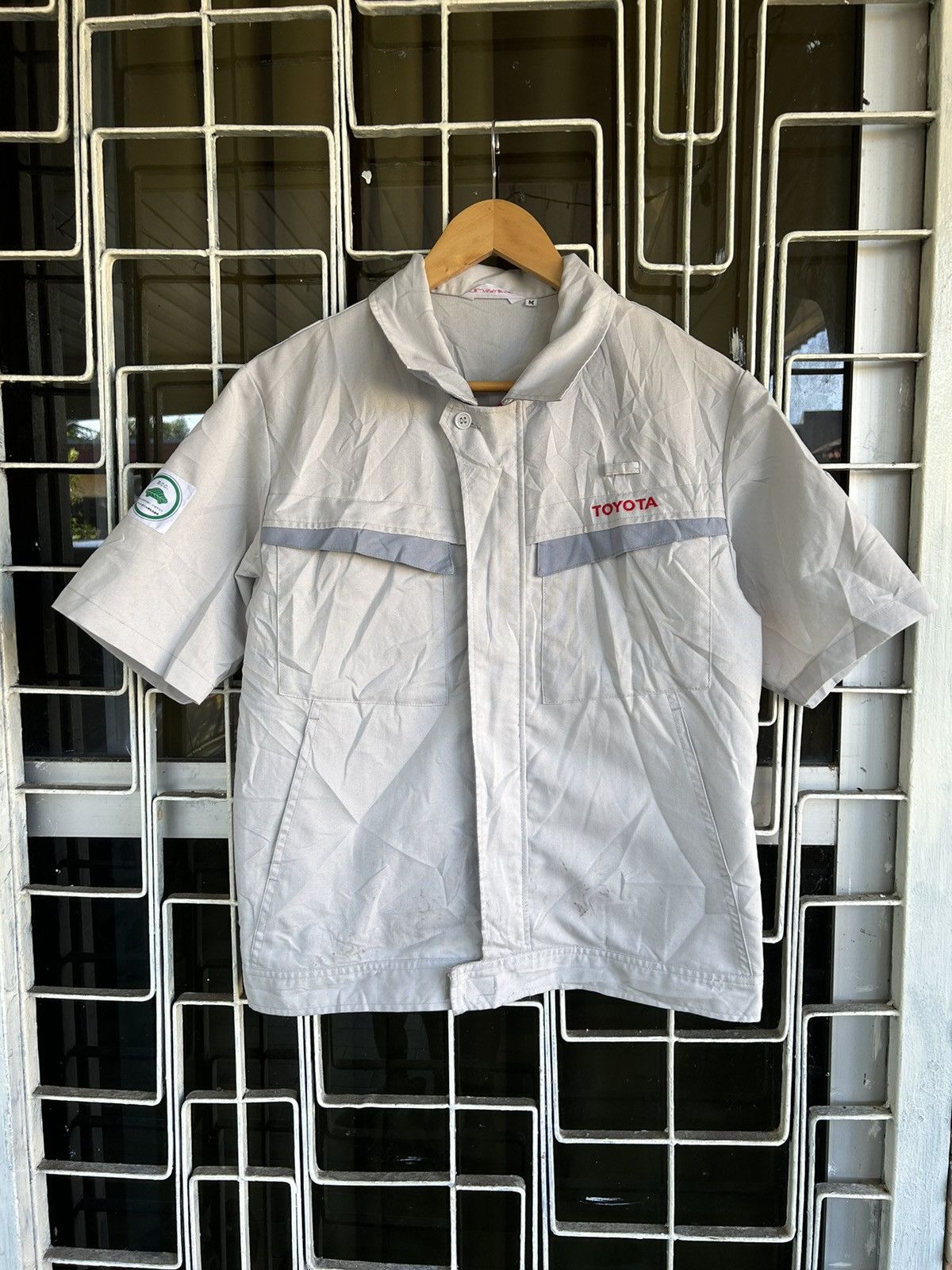 Tokyo VINTAGE TOYOTA WORK SHIRT ZIPPER🔥 | Grailed