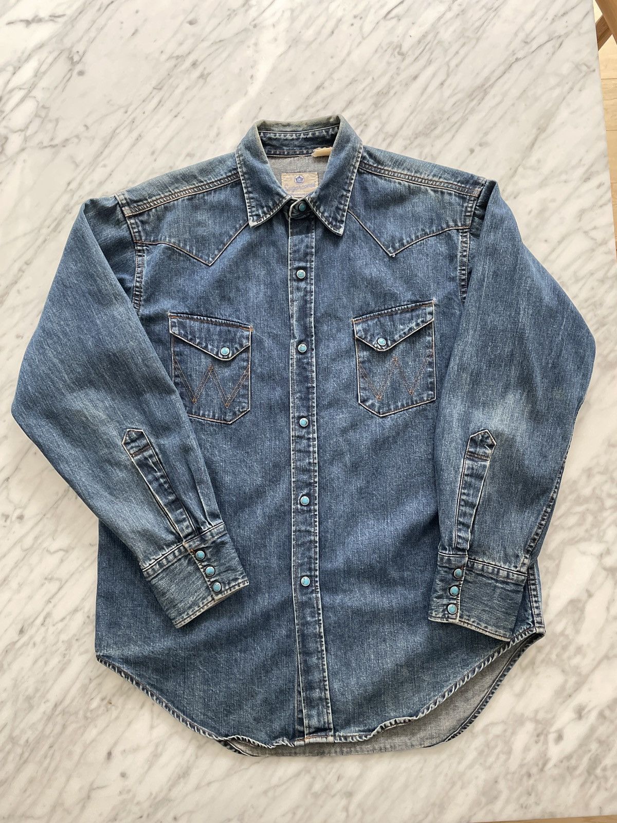 Sugar Cane × Toyo Enterprises Denim western shirt | Grailed