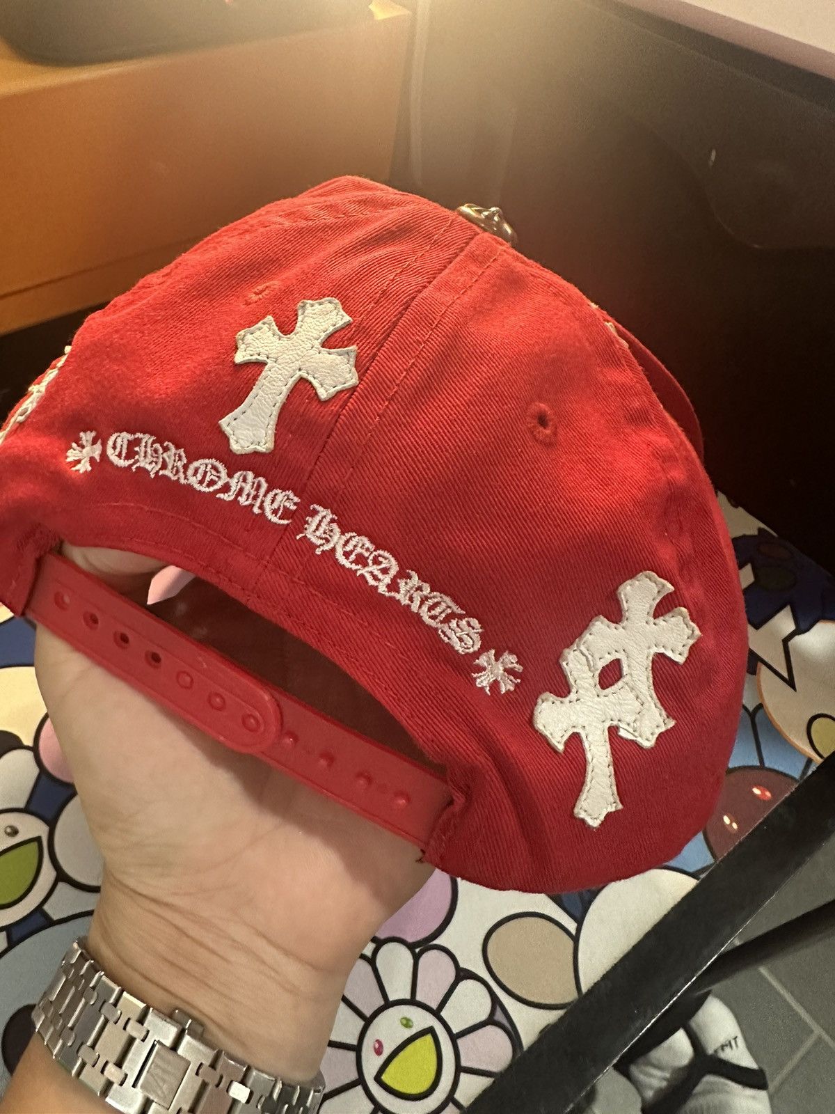 Chrome Hearts Leather cross patches | Grailed