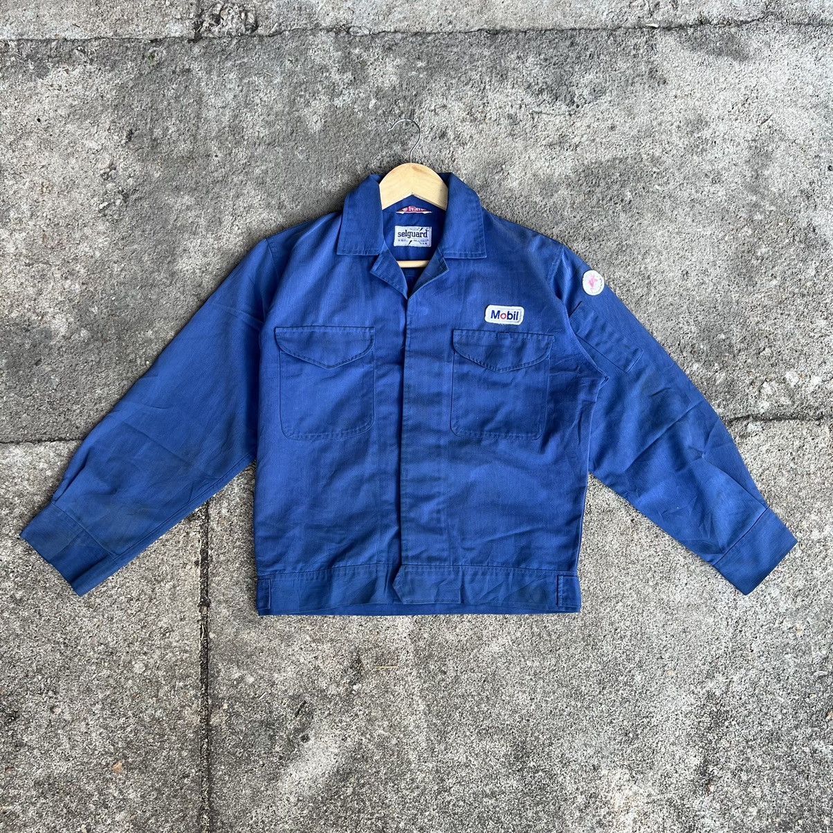Japanese Brand × Vintage × Workers Vintage Mobil Uniform Workers Jacket ...