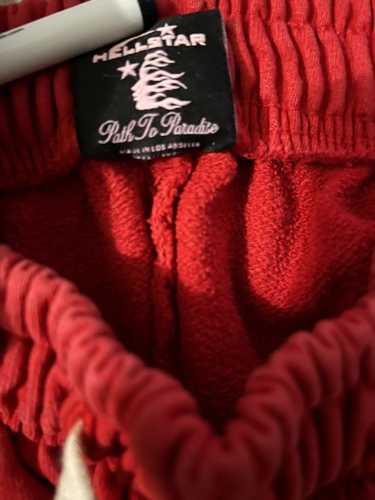 Vintage Hellstar Red Flare Sweats | Grailed