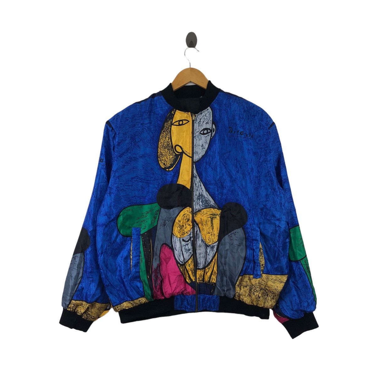 Vintage Vintage PICASSO SURREALISM CUBISM Painting Zipper Jacket | Grailed