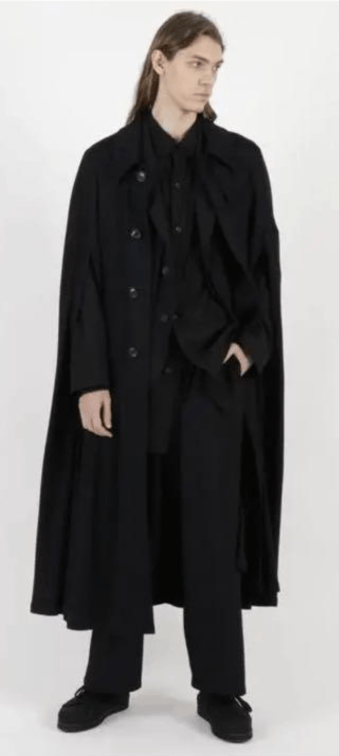 Yohji Yamamoto Yohji Yamamoto Pour Homme - WOOL SMOOTH CLOAK | Grailed