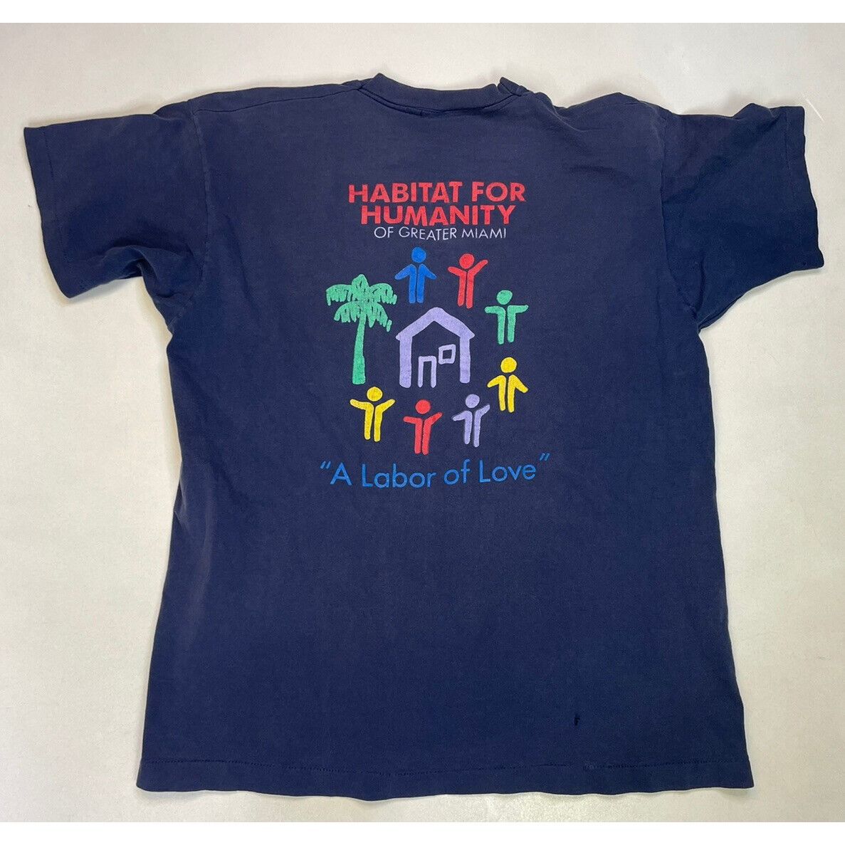 Vintage VINTAGE Habitat For Humanity Miami T-shirt Men XL 90s | Grailed