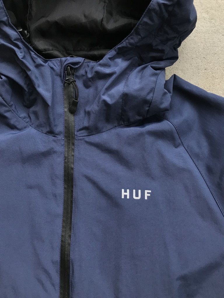 Huf HUF Standard Shell Rain Jacket Navy / Black Medium 3M Logo | Grailed
