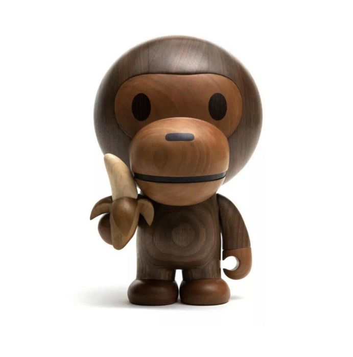Bape BAPEPLAY x TOYQUBE Wooden BABY MILO A BATHING APE Figure | Grailed