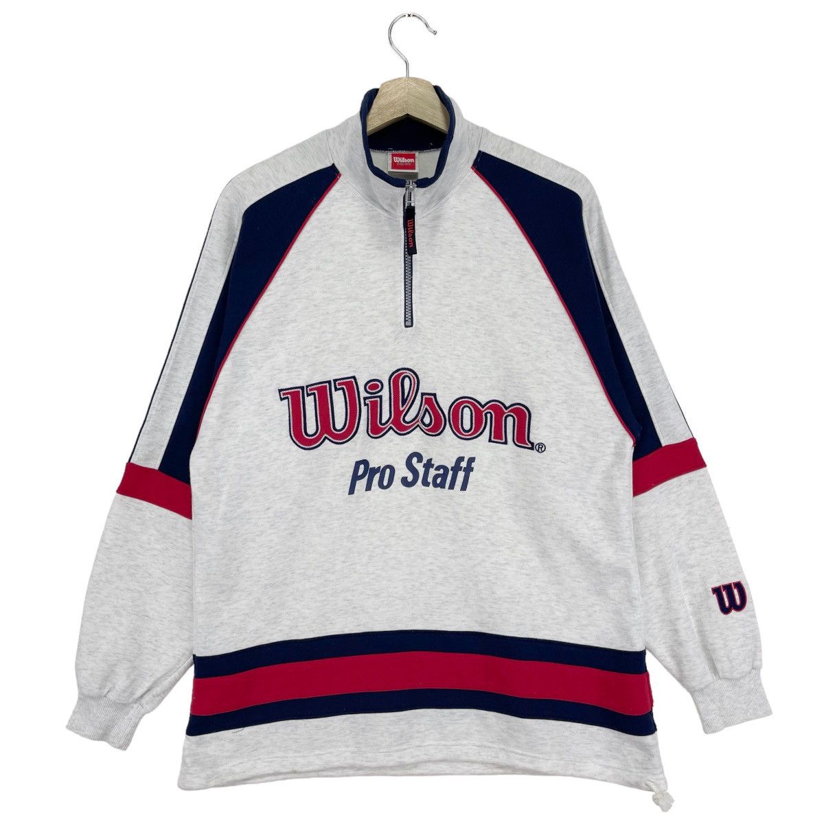 Vintage 80’s Wilson Pro Staff Half Zip Sweater | Grailed