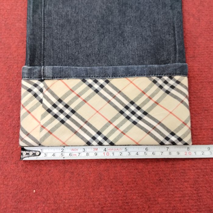 Vintage Burberry London Blue Label Nova Check Denim Jeans | Grailed