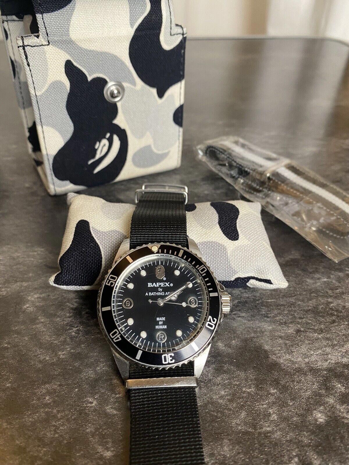 Bape Bathing Ape Classic Bape Bapex Black Watch Perpetual Motion | Grailed