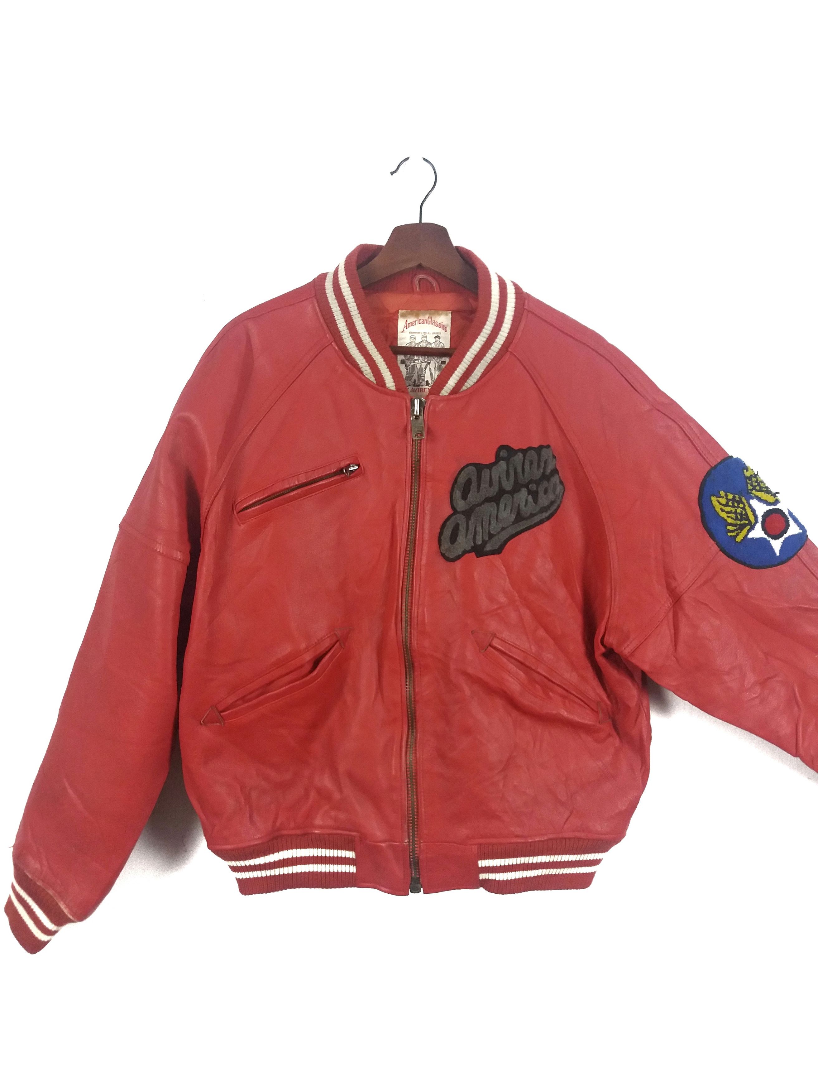Avirex AVIREX TRACK FIELD VARSITY LEATHER JACKET | Grailed