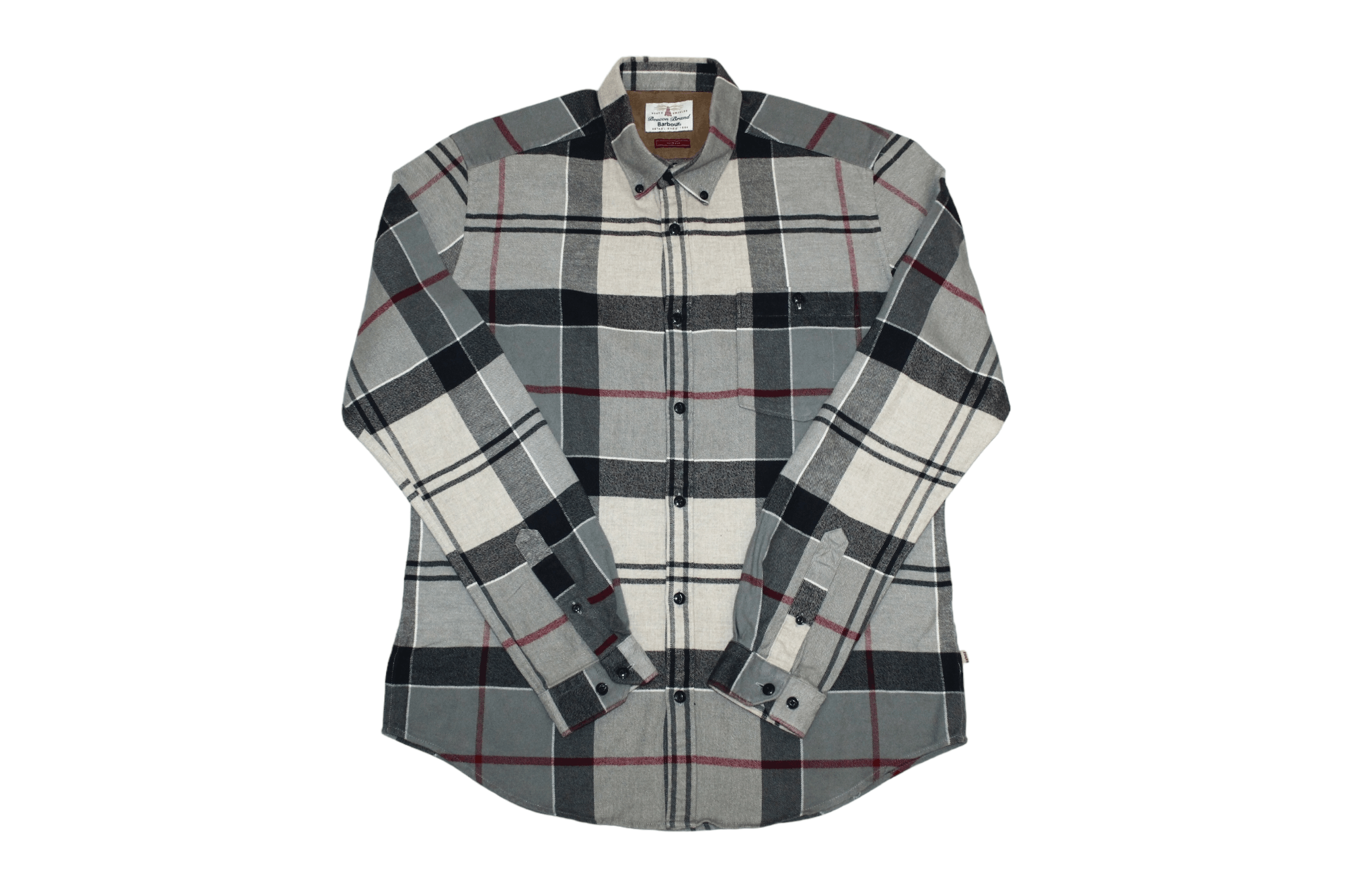 Barbour × Flannel Barbour Beacon Johnny SS16 Button Down Flannel Shirt ...