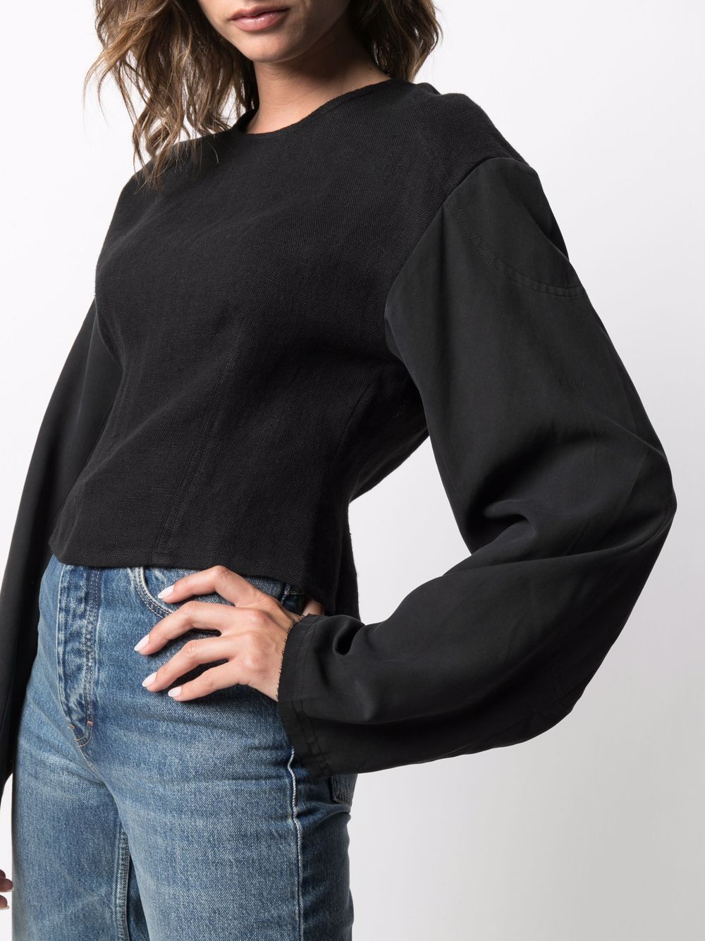 Our Legacy Black Panelled Biker Top | Grailed