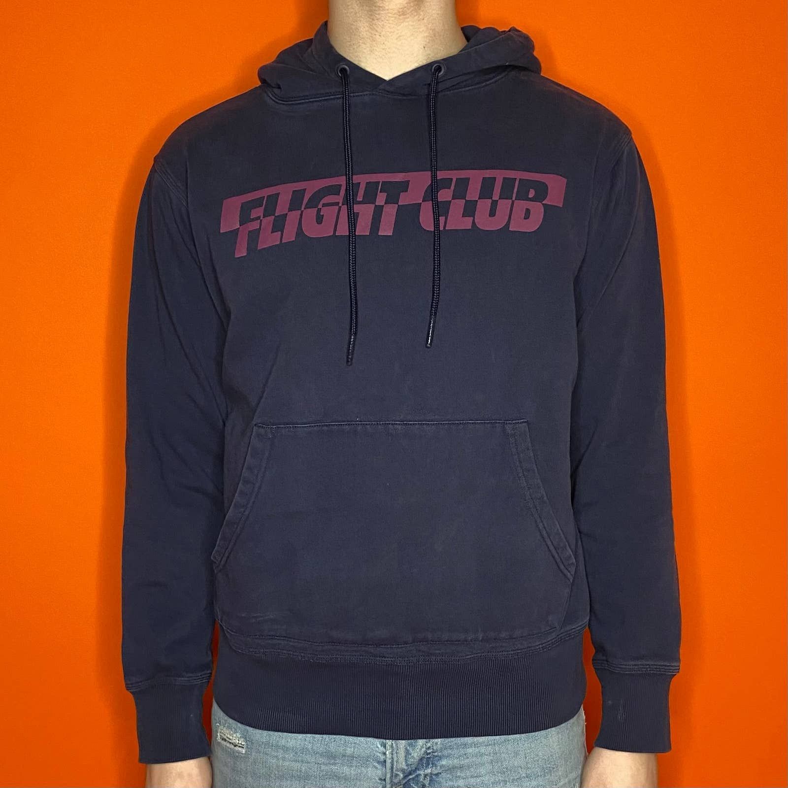 Vintage Navy Blue Flight Club Hoodie Purple Accents | Grailed