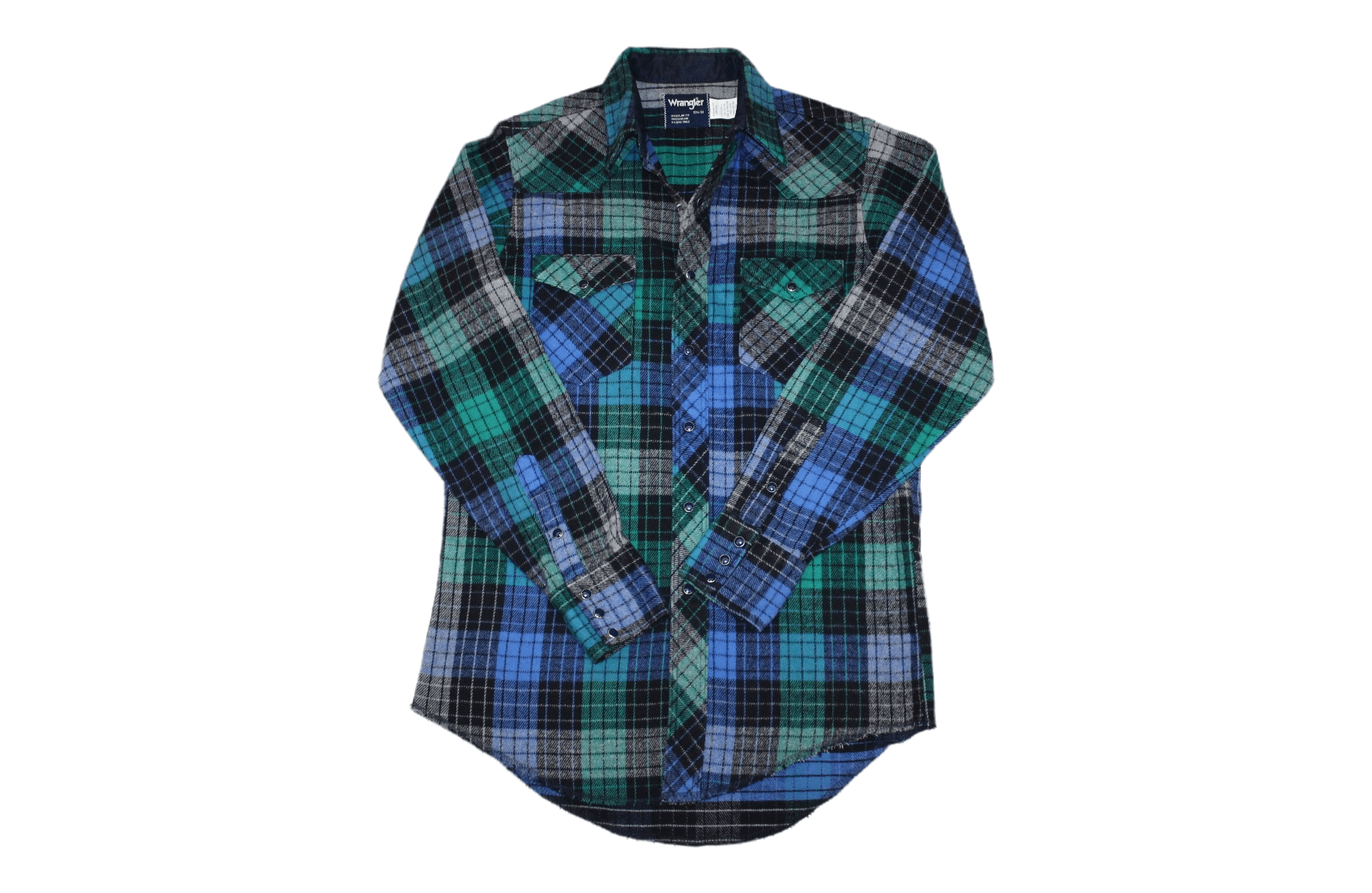 Vintage 🔥VTG🔥 Wrangler X-Long Plaid Rugged Flannel Western Shirt | Grailed