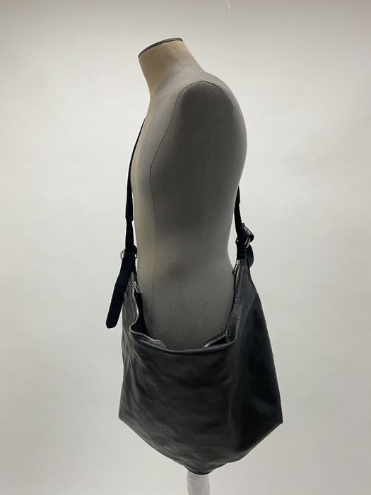 Guidi 🚨FINAL PRICE🚨 GUIDI BLACK LEATHER BIG MESSENGER BAG | Grailed