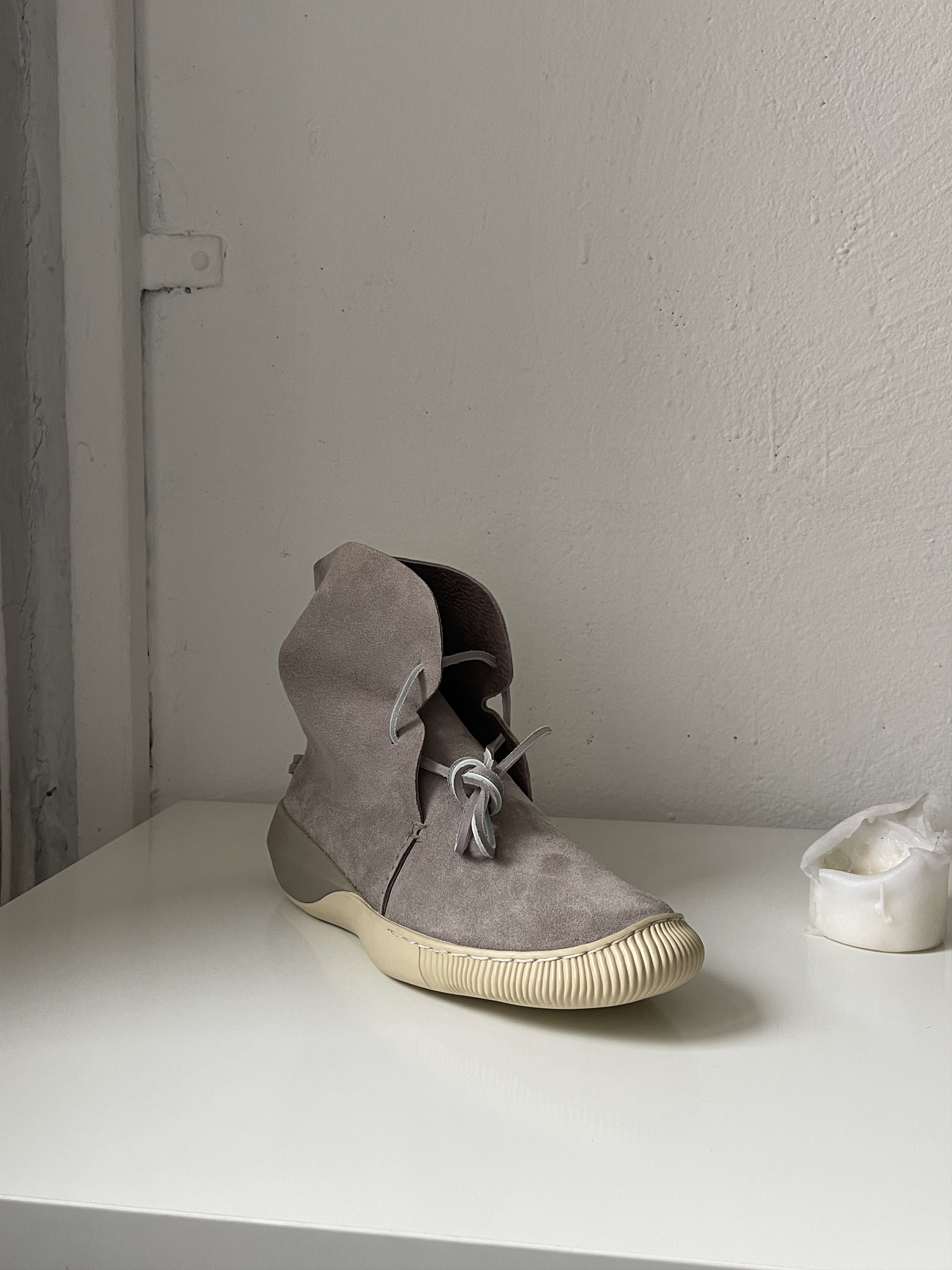Japanese Brand × Visvim Visvim Flynt II Folk Cubism Suede High Vibram Sneaker Boots | Grailed