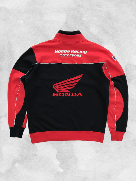 Vintage HONDA HRC Racing Motocross Vintage Sweatshirt 1/4 90s Rare ...