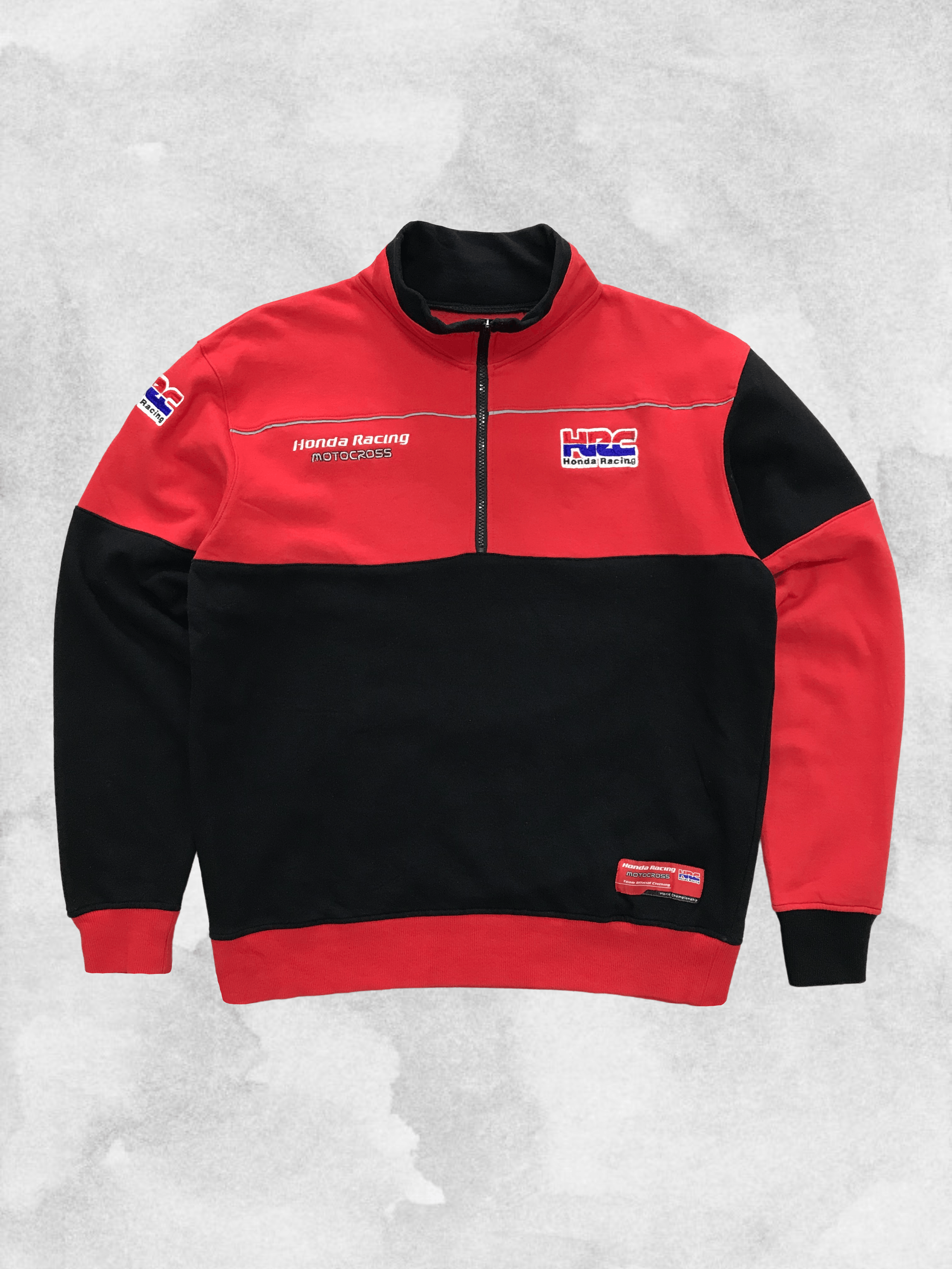 Vintage HONDA HRC Racing Motocross Vintage Sweatshirt 1/4 90s Rare ...