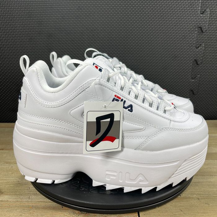 Fila FILA Disruptor II 2 Wedge Womens Sz 11 Platform Shoe Sneaker Chunky Retro White | Grailed