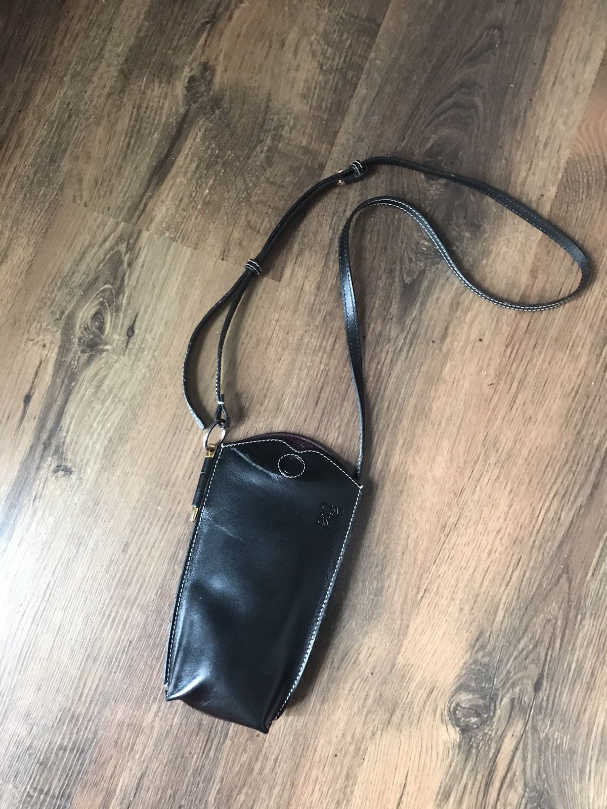 Loewe Loewe smooth calfskin gate pocket black | Grailed