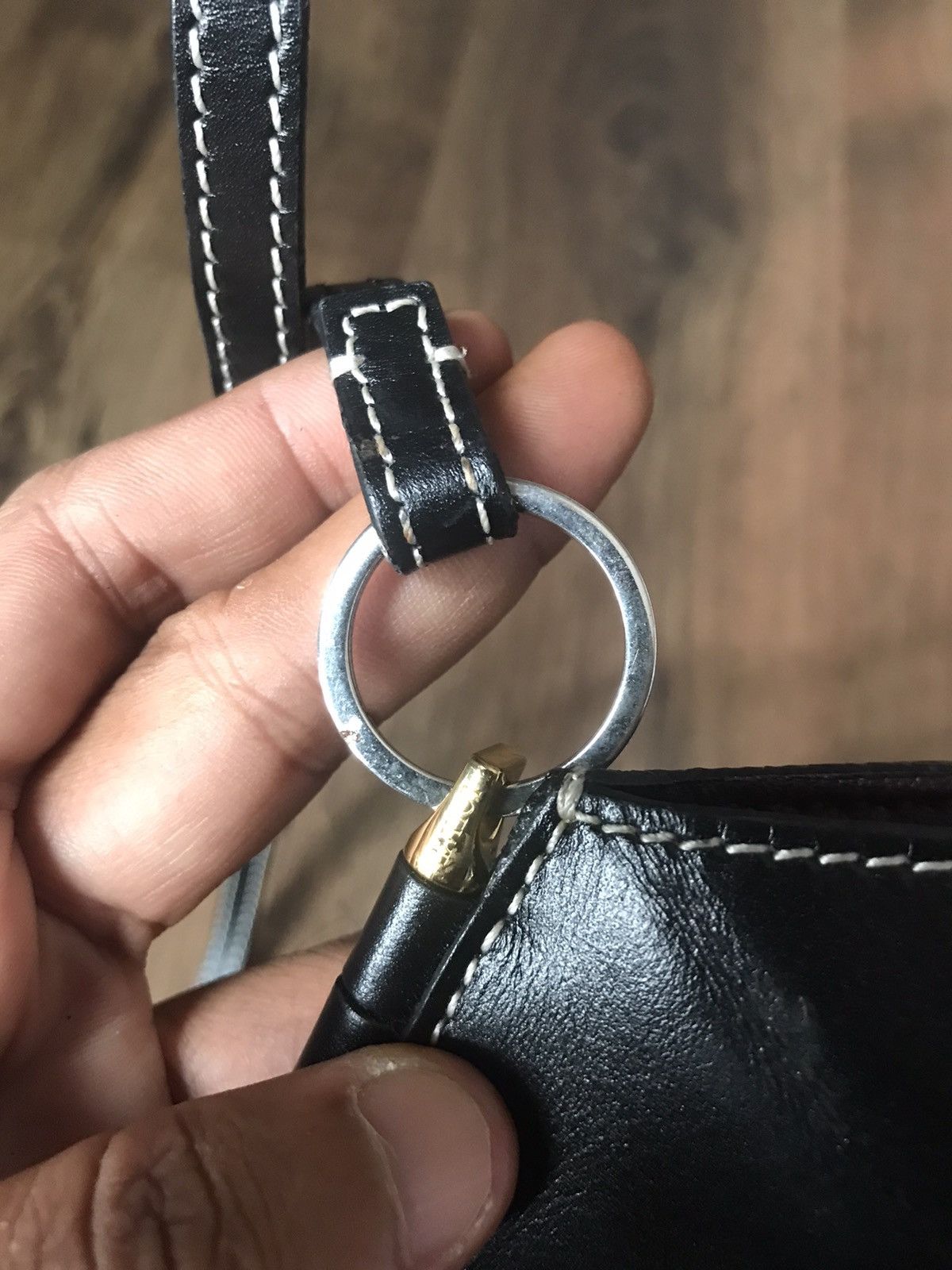 Loewe Loewe smooth calfskin gate pocket black | Grailed