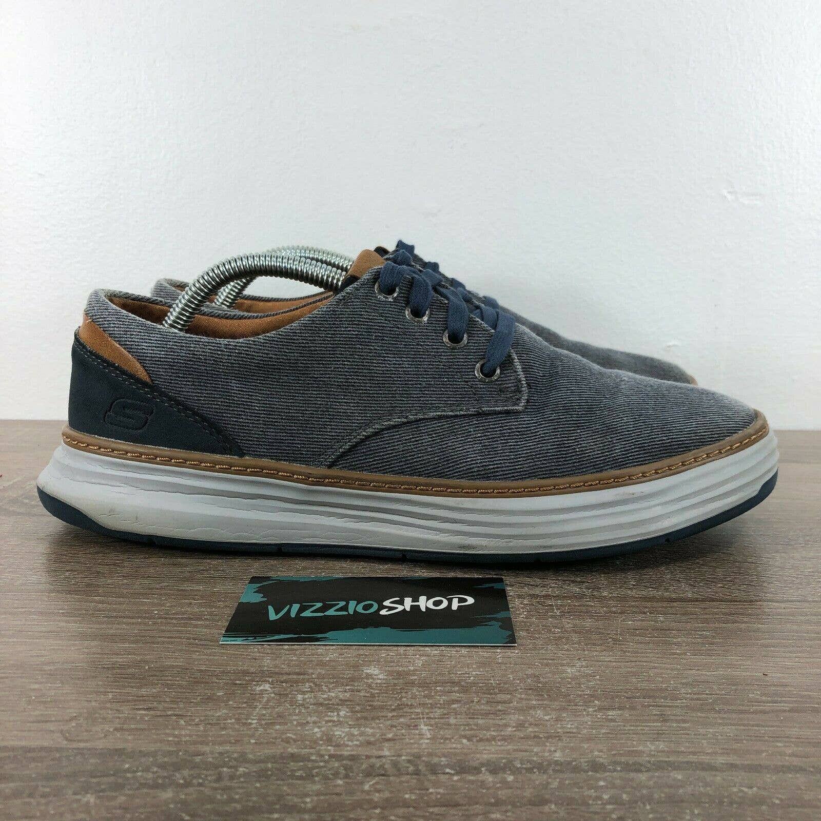 SKECHERS Skechers Moreno Ederson Wide Grey Oxford Shoes Men's 8.5 | Grailed