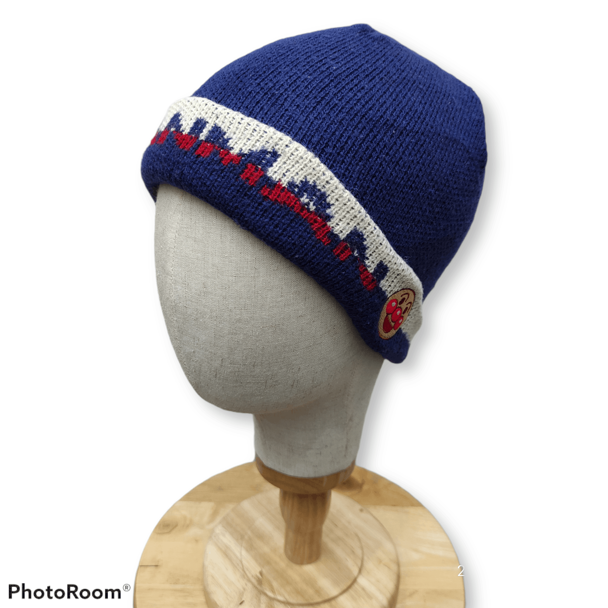 Japanese Brand Rare! vintage anpanman super hero anime japan beanie hat ...