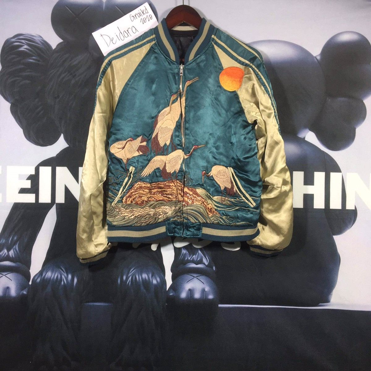 Japanese Classic Script Authentic Sukajan Souvenir Jacket | Grailed