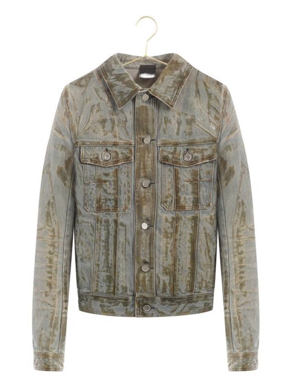 Dior × Hedi Slimane GRAIL! Dior Homme SS04 Strip Waxed Denim Jacket ...