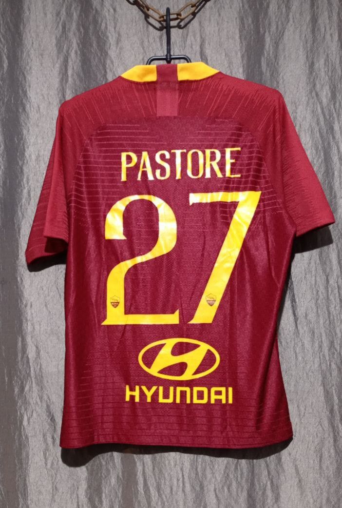 Nike × Soccer Jersey × Vintage Tshirt Nike AS Roma 2018-2019 Home Shirt ...