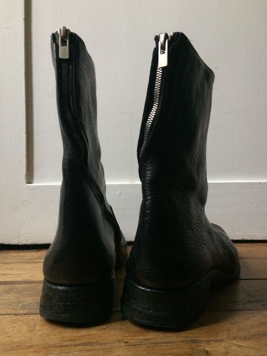 Carol Christian Poell CCP Tornado boots in Black Horse Leather | Grailed