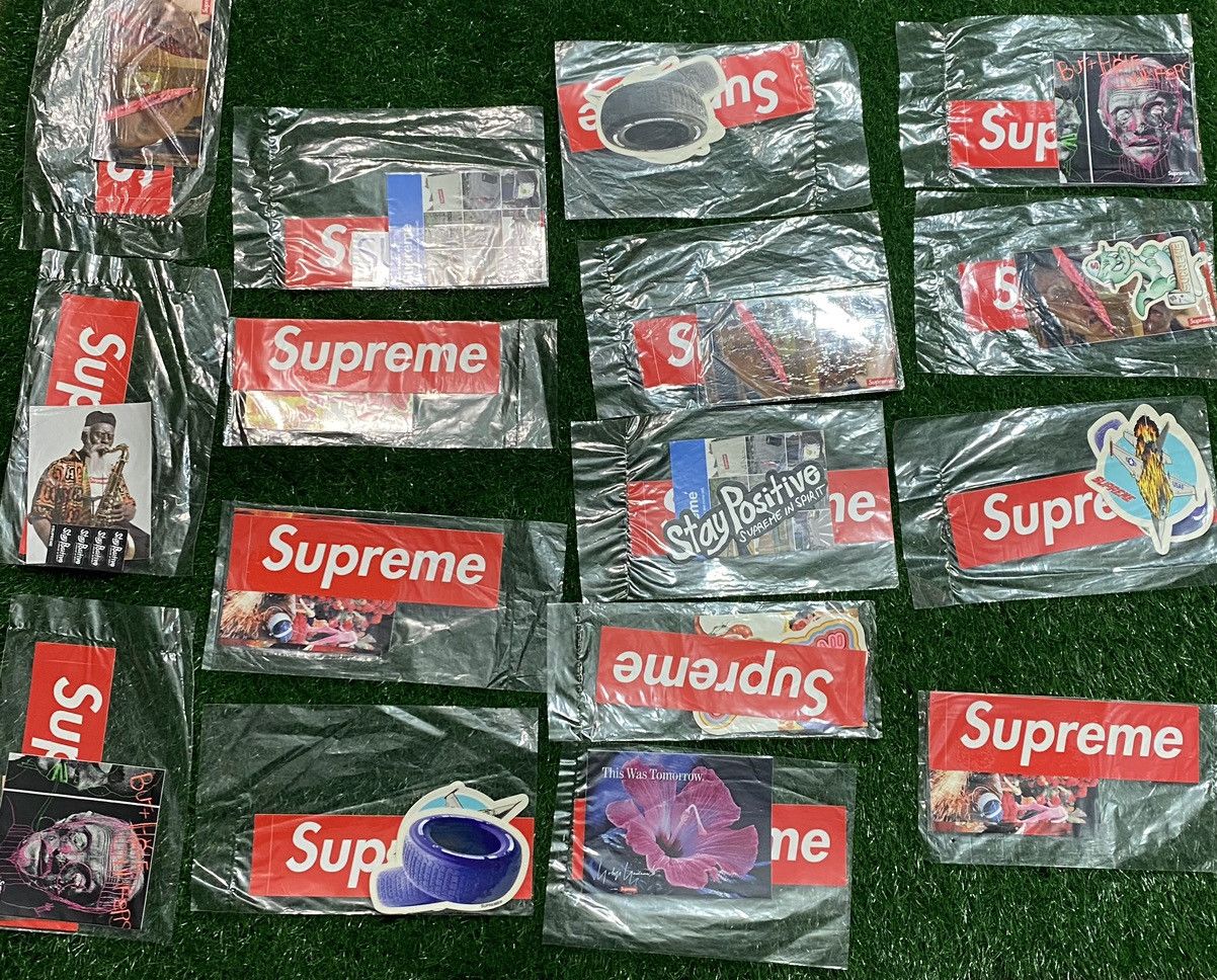 Supreme 16 packs of supreme stickers bundle | Grailed