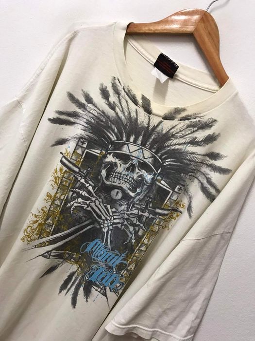 Southpole Miami Ink Affliction Skull Y2K Graphic Tee | Grailed