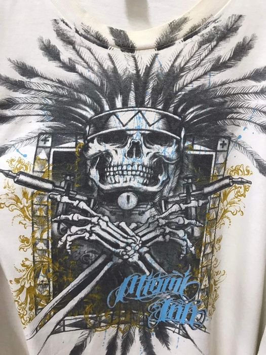 Southpole Miami Ink Affliction Skull Y2K Graphic Tee | Grailed