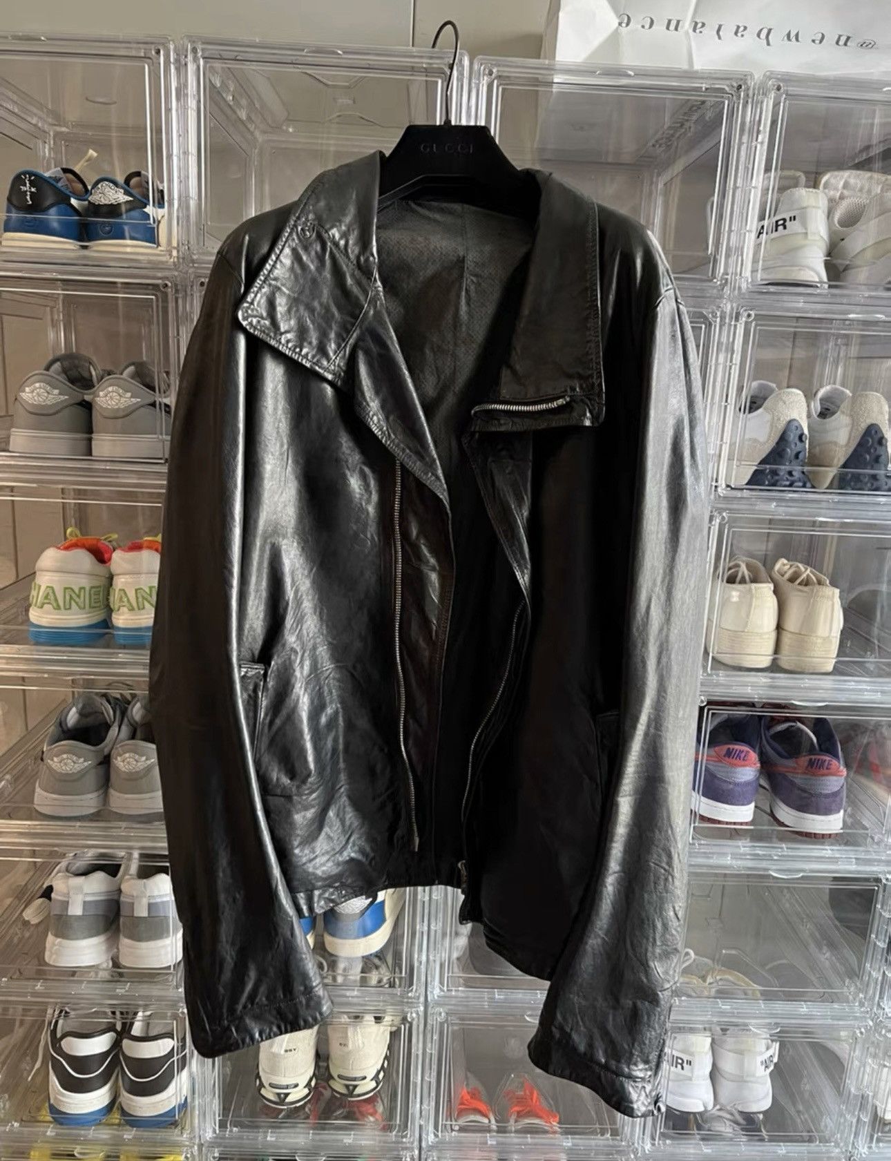 Carol Christian Poell Carol christian poell ccp black leather jacket ...