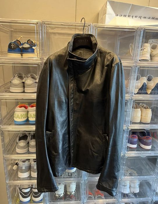 Carol Christian Poell Carol christian poell ccp black leather jacket ...