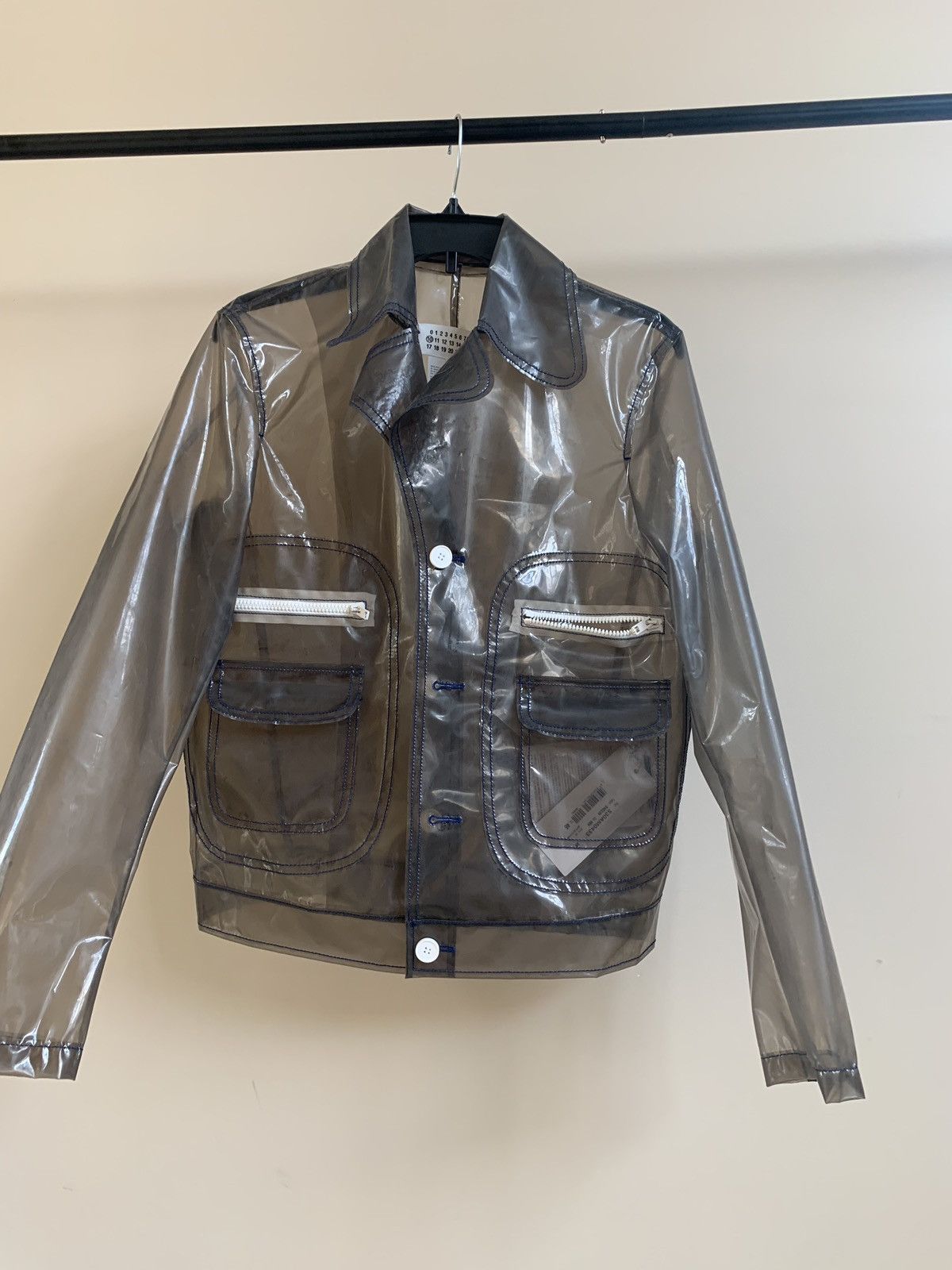 Maison Margiela Polyurethane See Through Perfecto Jacket | Grailed