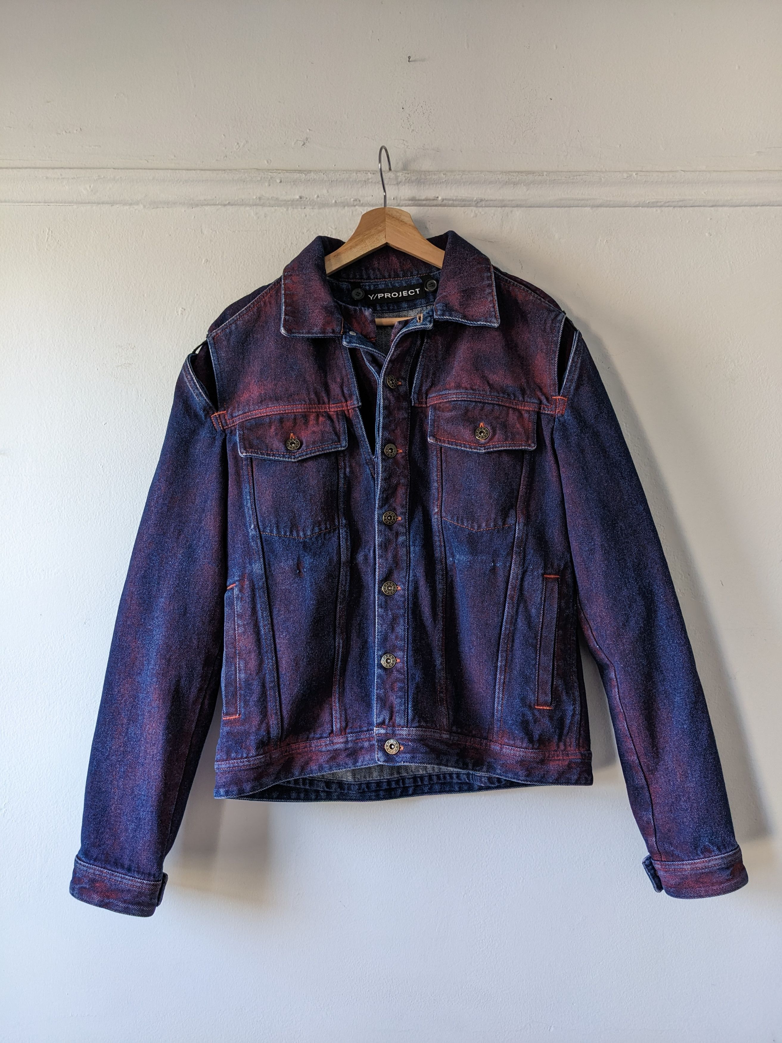 Y/Project 17FW Runway Convertible Double Layered Cutout Trucker Jacket | Grailed