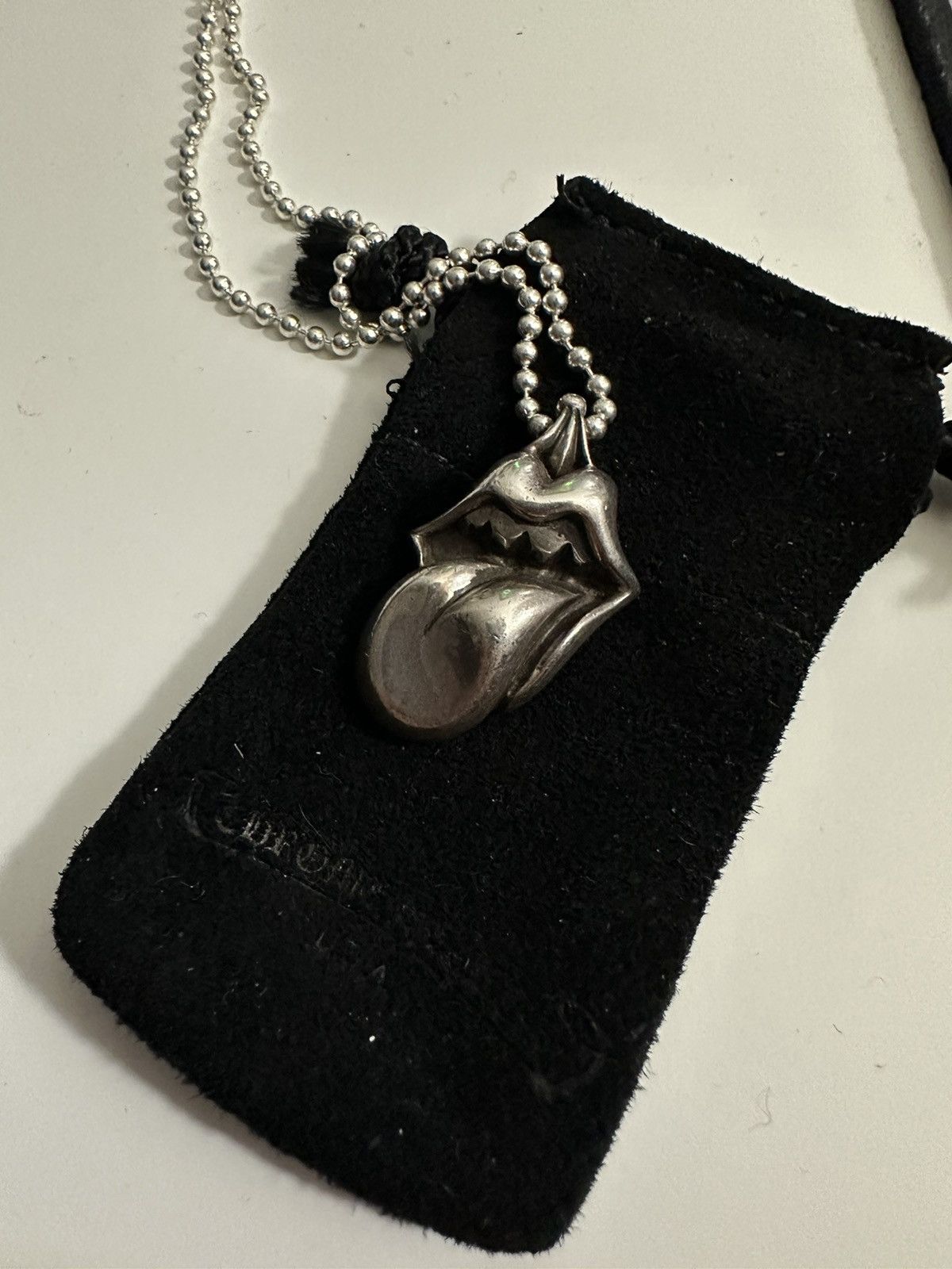 Chrome Hearts × The Rolling Stones Chrome Hearts Lip & Tongue Pendant ...
