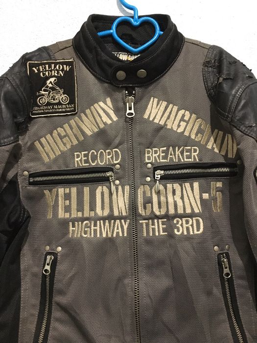 Gear For Sports YELLOW CORN MOTORCYCLE JACKET EMBROIDERED | Grailed