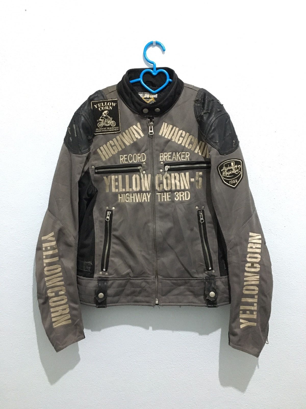 Gear For Sports YELLOW CORN MOTORCYCLE JACKET EMBROIDERED | Grailed