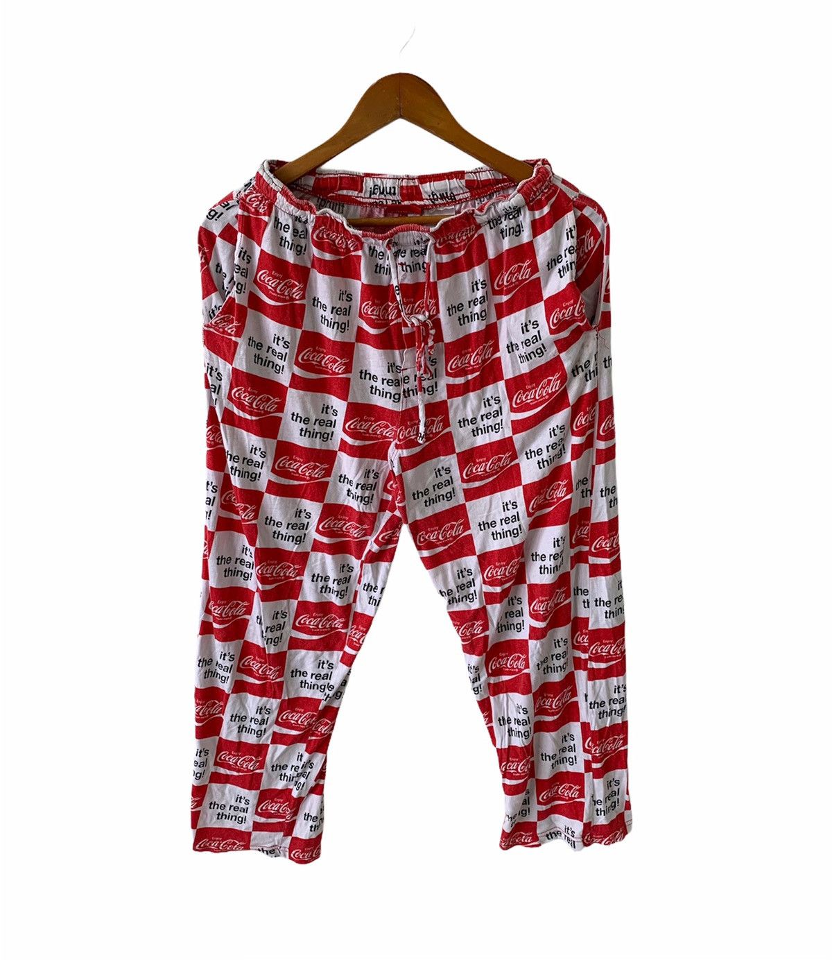 Coca Cola × Vintage Overprint Coca Cola Sweat Cropped Pant | Grailed