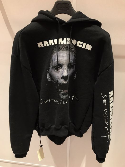 Vetements Vetements Rammstein Black Hoodie | Grailed