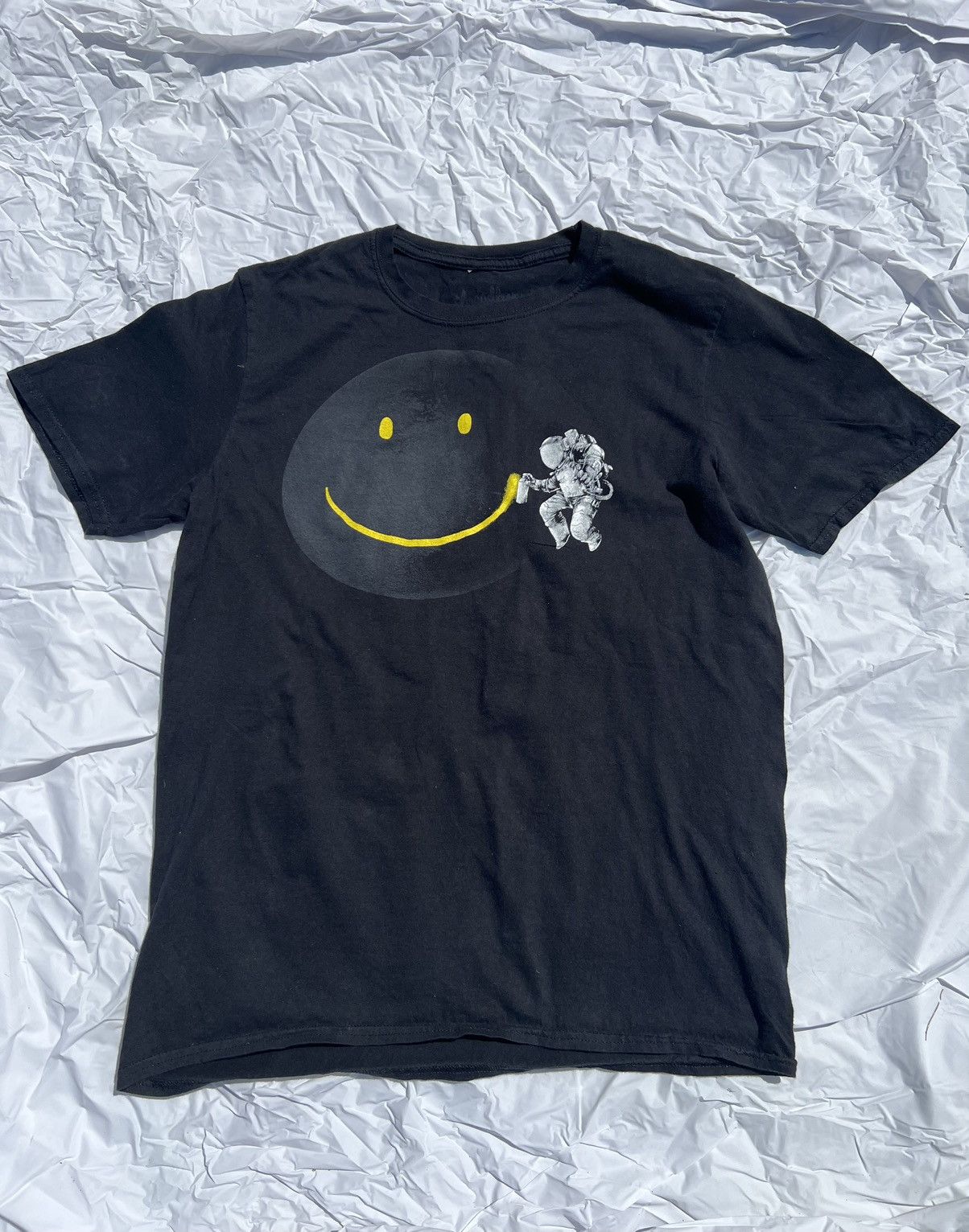 Other Smiley Face Moon Astronaut Shirt Graffiti | Grailed