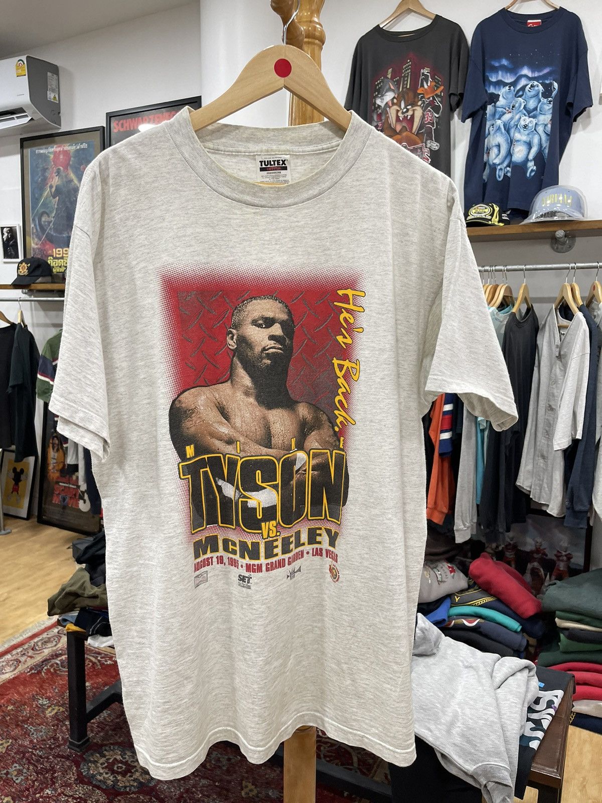 Streetwear × Tultex × Vintage Vintage 90s Mike Tyson Vs Mcneeley Promo T Shirt | Grailed