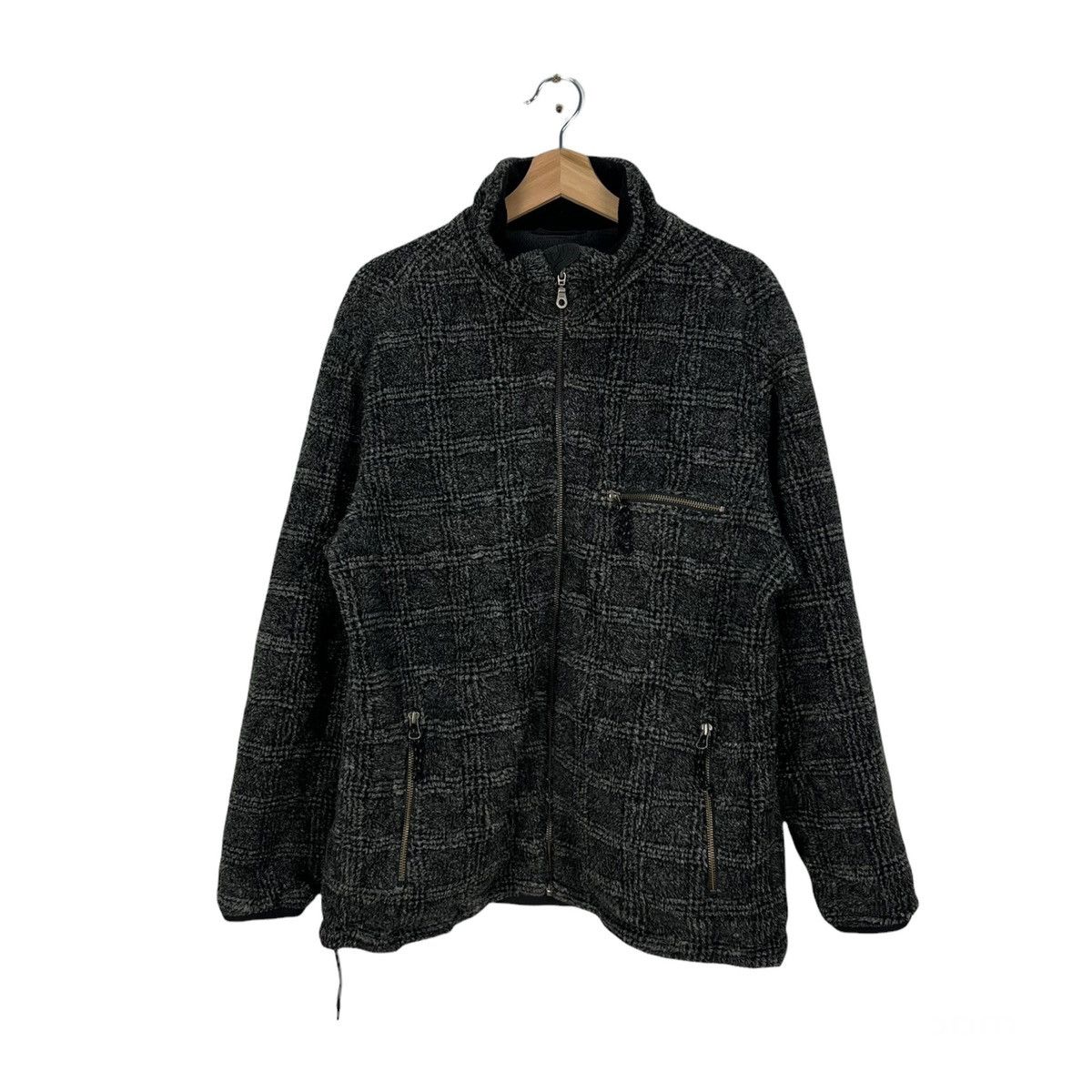 Japanese Brand VINTAGE TARTAN DESIGN FLEECE JACKET UNIQLO JAPAN | Grailed