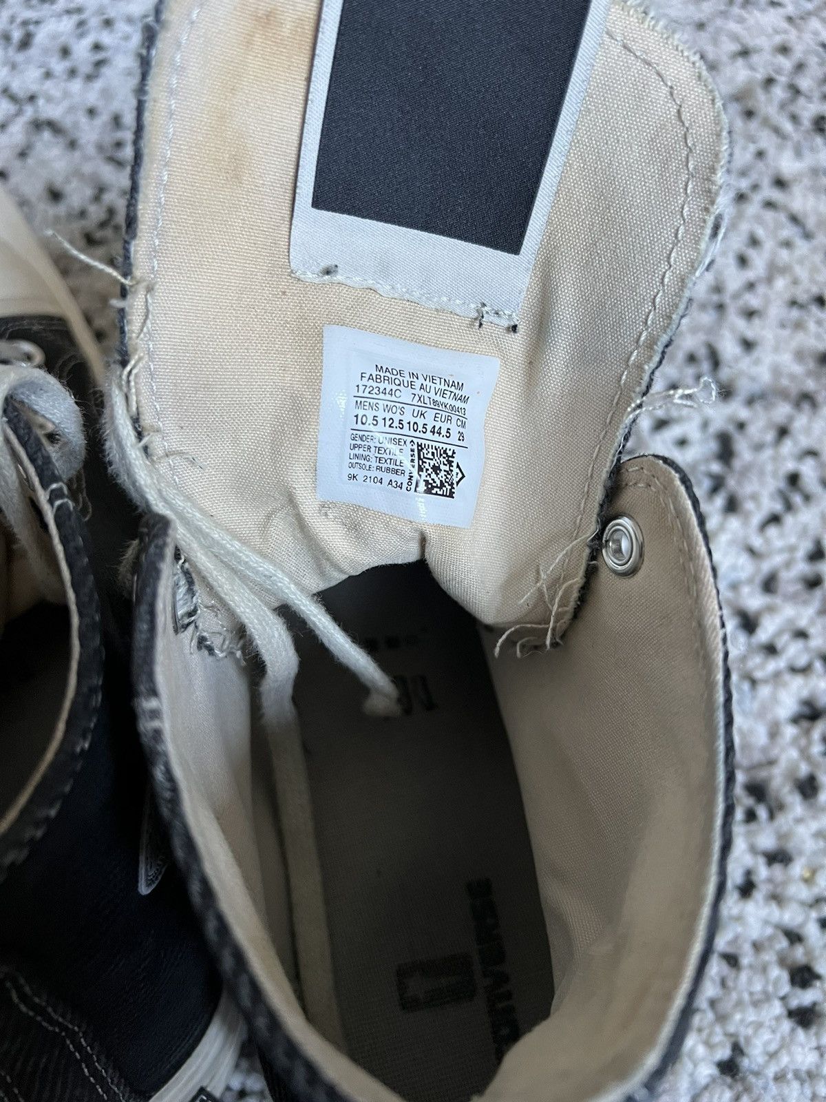 Converse × Rick Owens × Rick Owens Drkshdw First Rick Owens x Converse ...