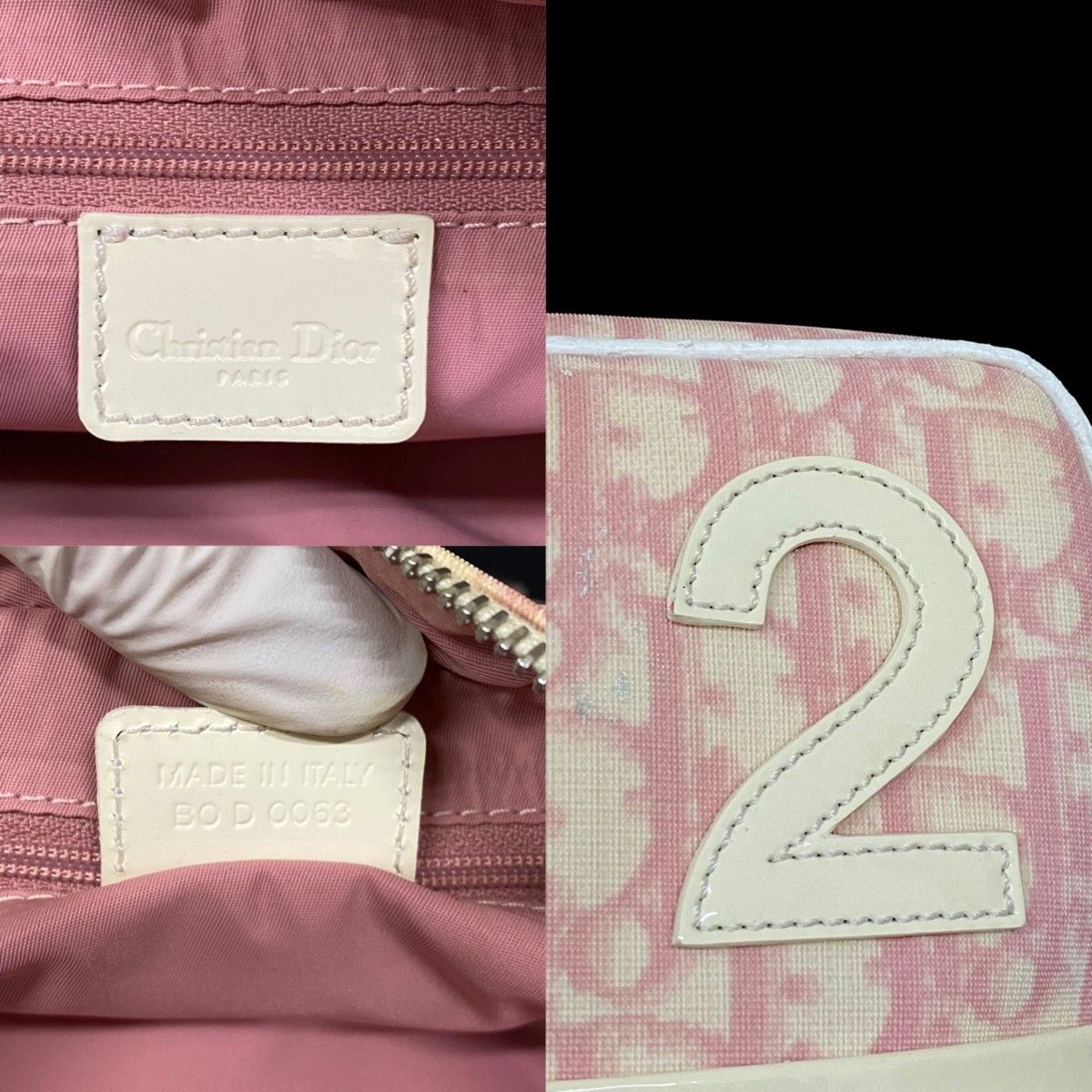 Dior Christian Dior Pink Monogram Shoulder Bag | Grailed