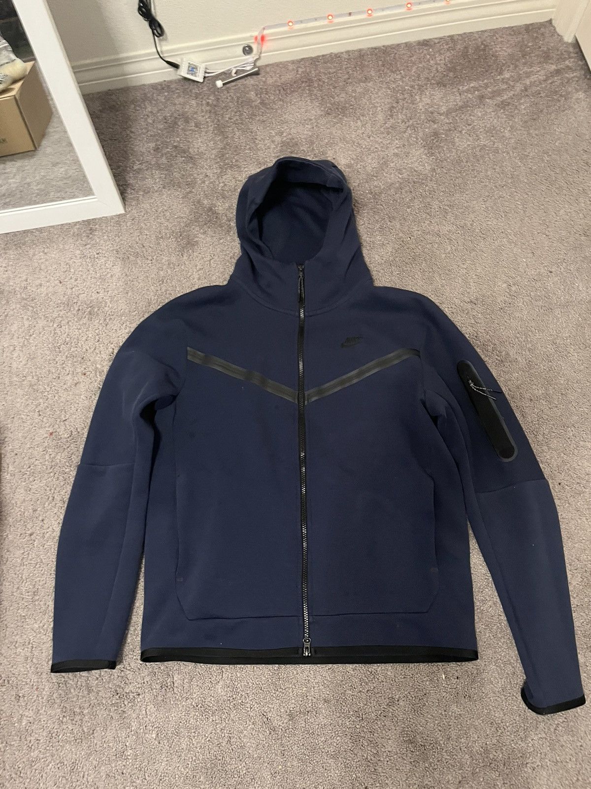 Nike Midnight Blue/Black nike tech | Grailed
