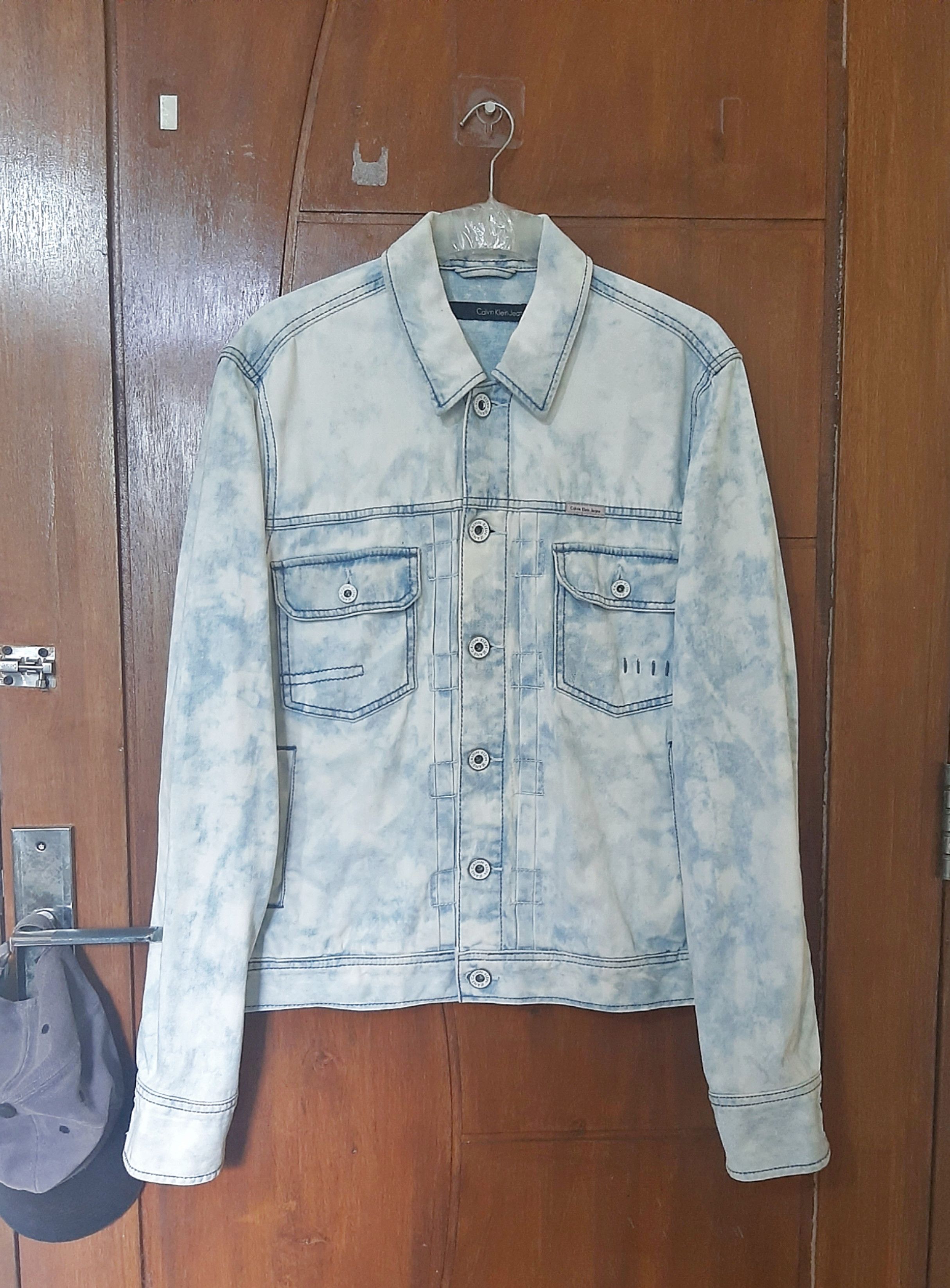 Calvin Klein ¤ Rare ¤ Vintage Calvin klein tie dye denim jacket | Grailed